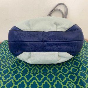 OR YANY | Bags | Yany Large Leather Handbag Tote Mint Dark Blue | Poshmark